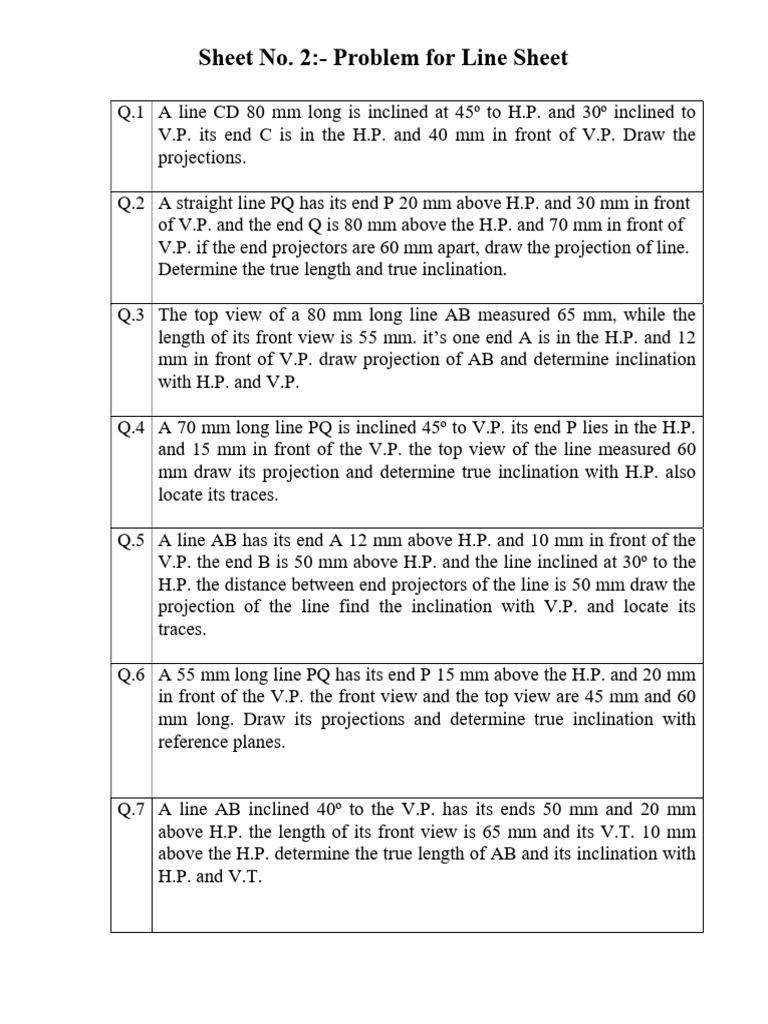 Problem For Line Sheet | PDF