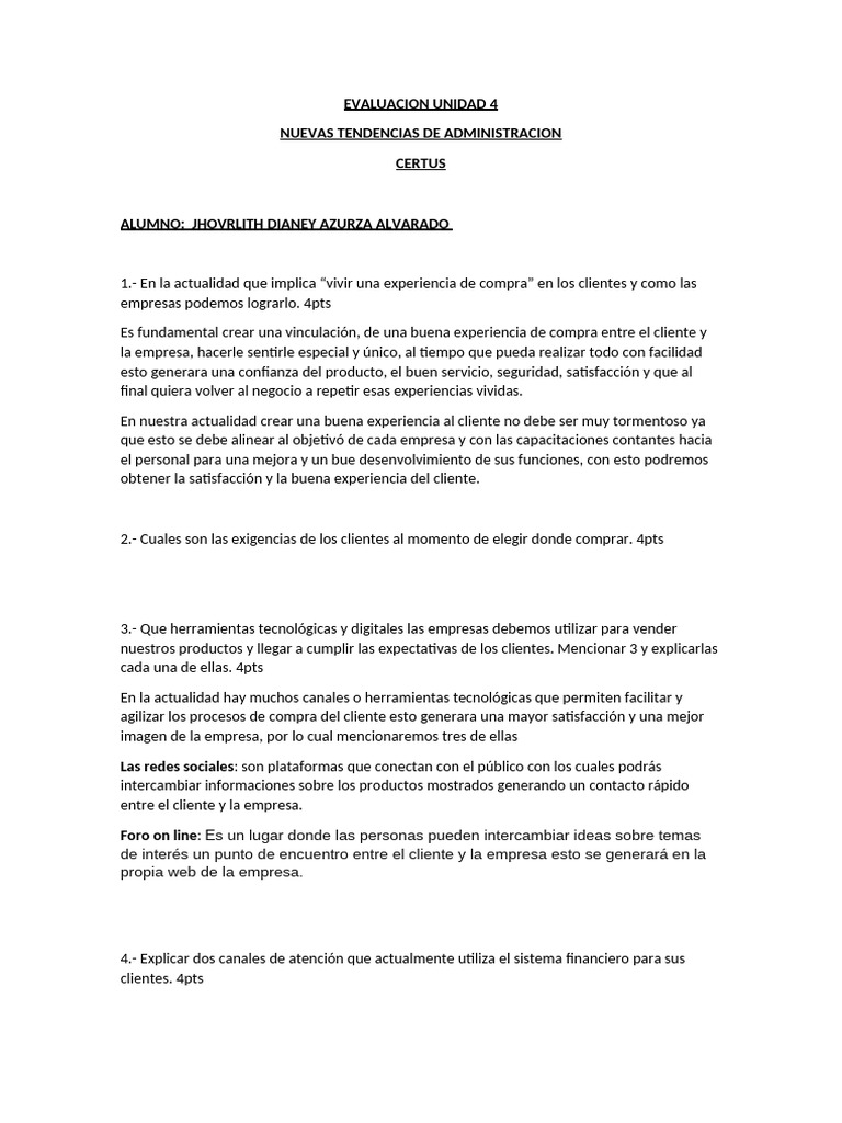 Evaluacion Nuevas Tendencias | PDF