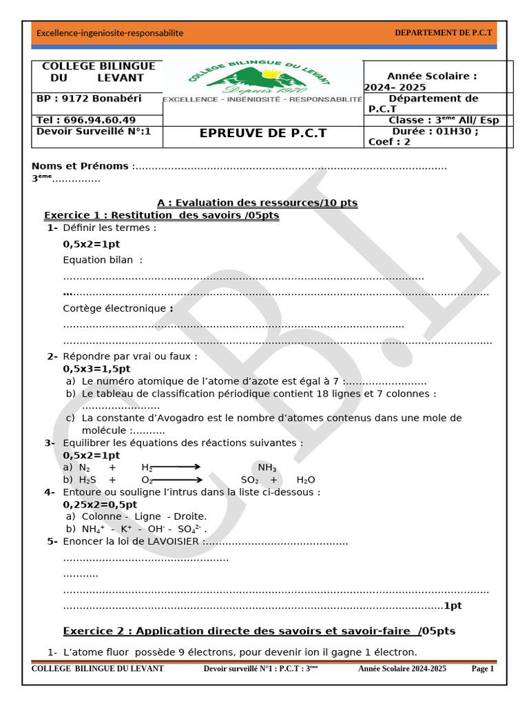 Sequence 1 PCT 3eme . | PDF