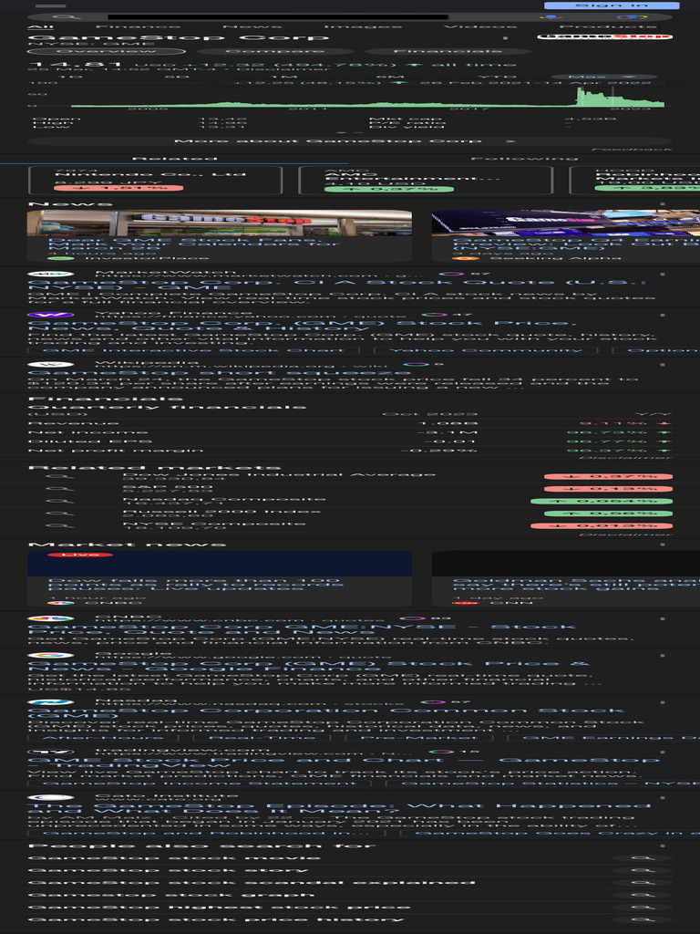 gamestop stock - Google Search | PDF