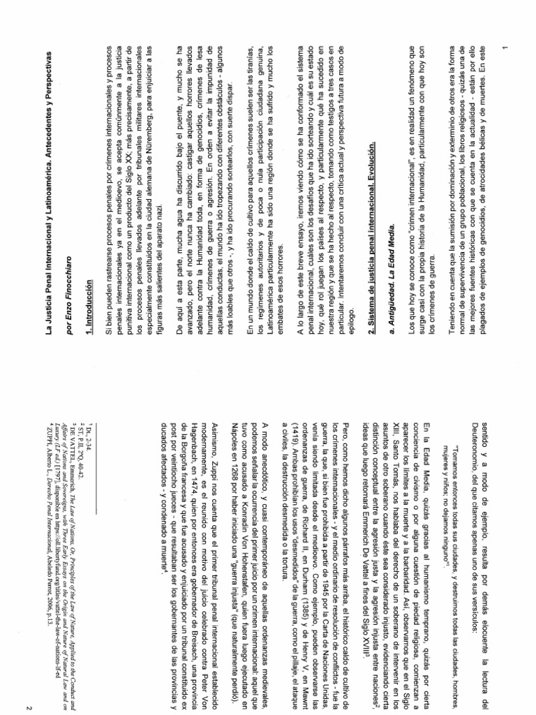 Finocchiaro - La Justicia Penal Internacional y Latinoamérica | PDF