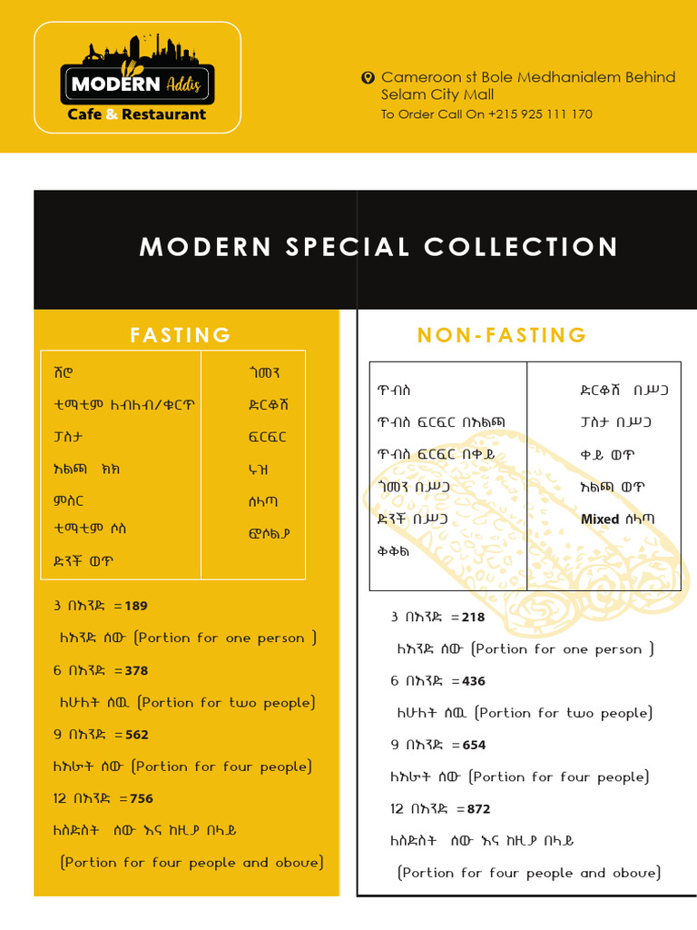 Modern Menu Corr | PDF