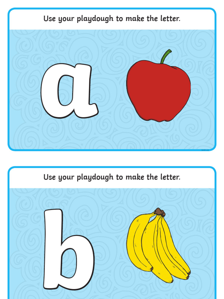 Alphabet Playdough Mats | PDF