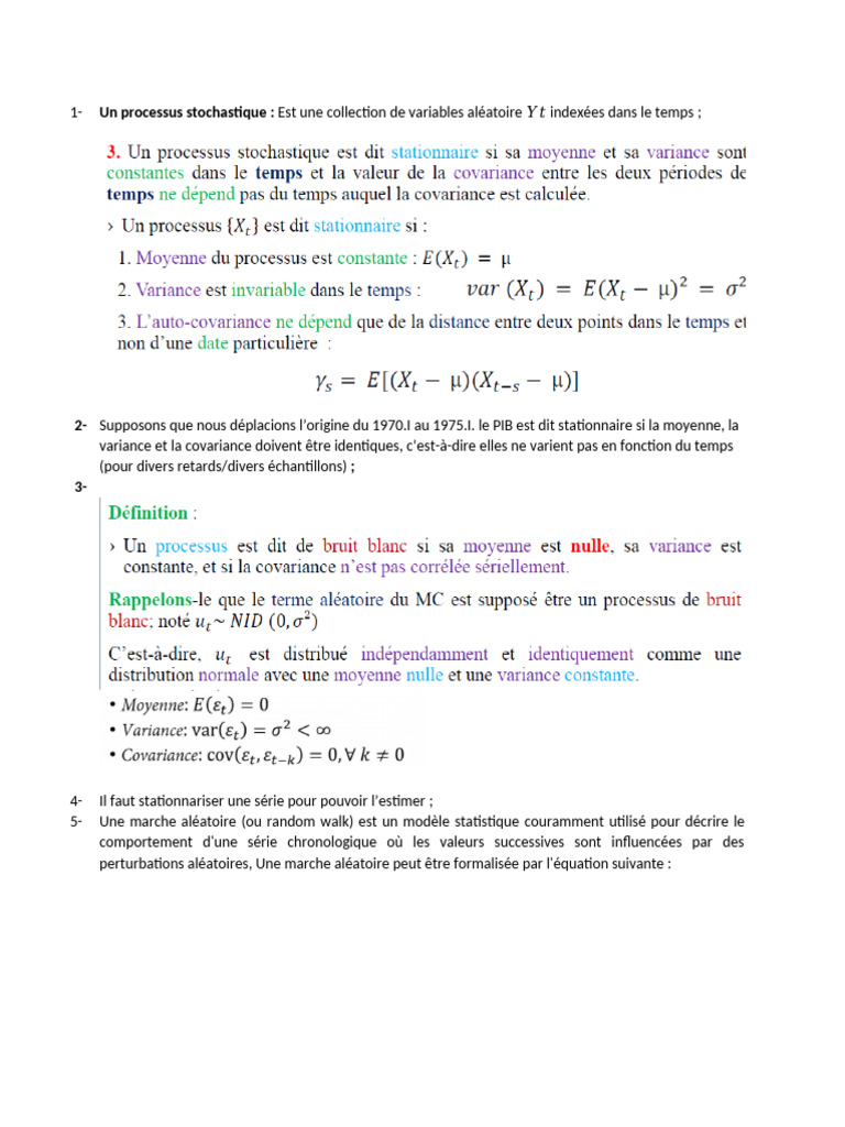 Un Processus Stochastique | PDF