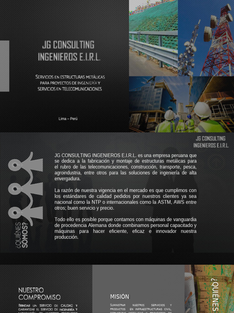 Brochure JG Consulting Ingenieros Eirl - 1 | PDF