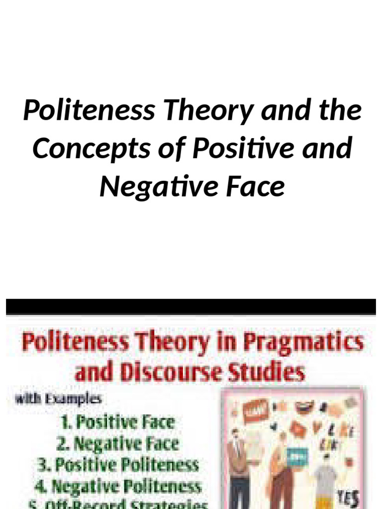 Politeness Theory and The Concepts of Positive and | PDF