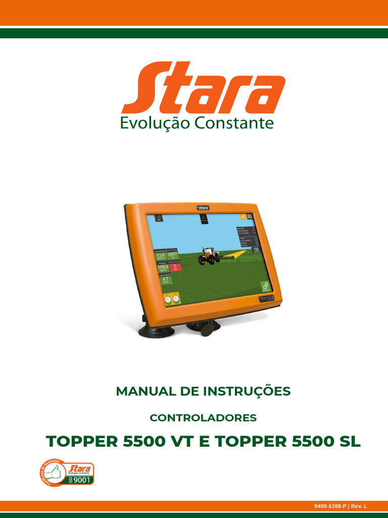 9400-5308-P - MANUAL DE INSTRUÇÕES - TOPPER 5500 VT e SL | PDF