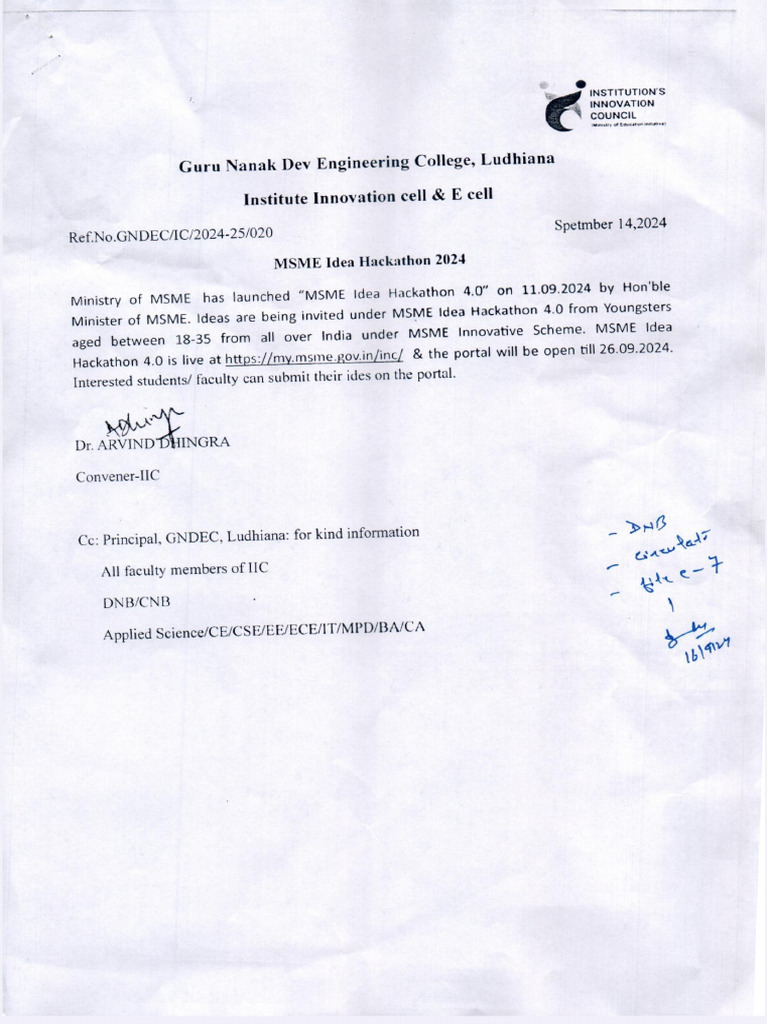 MSME Idea Hackathon 2024 | PDF