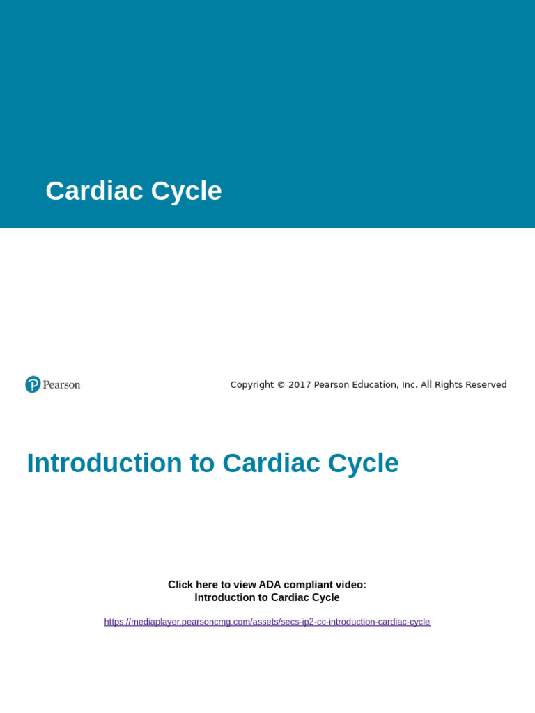 Cardiac Cycle 2 | PDF