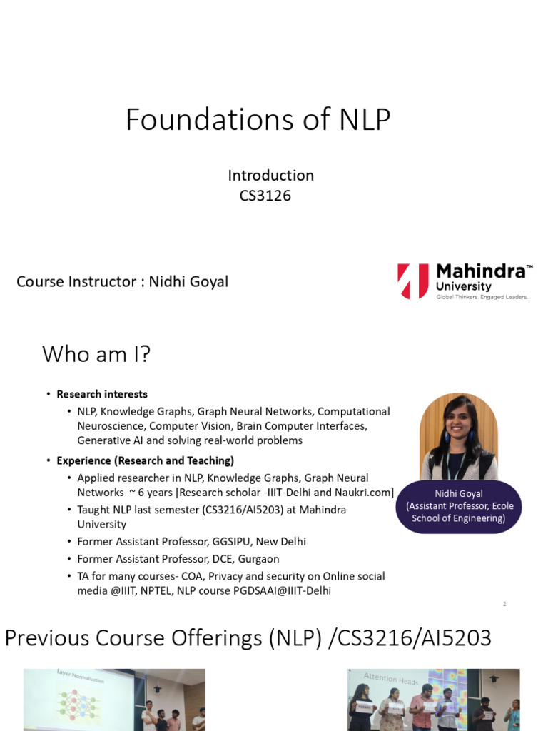 NLP Lecture 0 | PDF