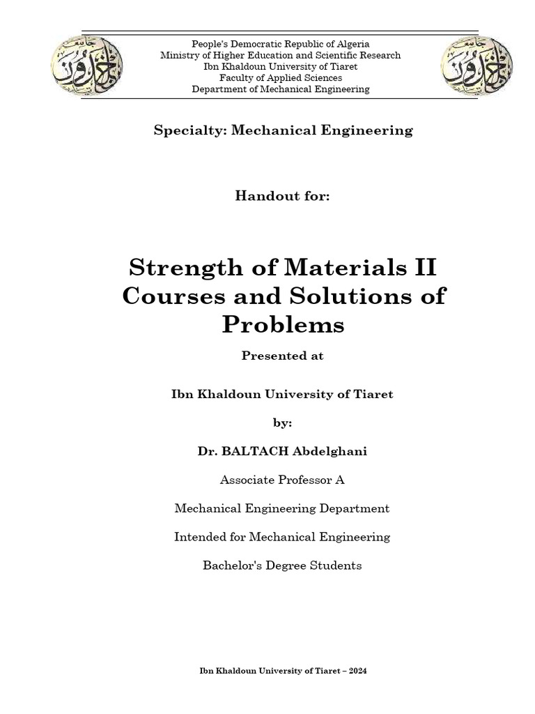 A Baltach Cours RDM2 Anglais | PDF