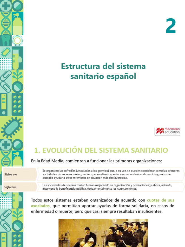 Tema 2 Estructura del sistema sanitario español | PDF