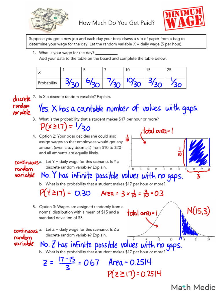 Lesson 6 2 Answer Key AP Stats Math Medic Cc701f1bf7 | PDF