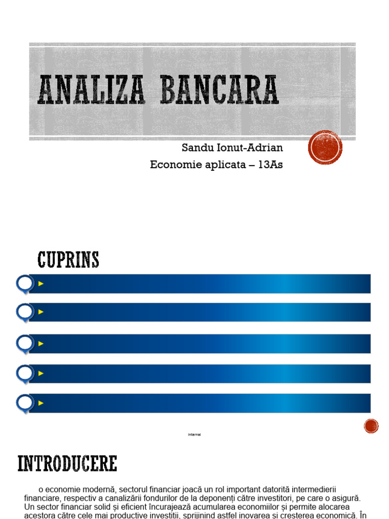 Analiza bancara | PDF