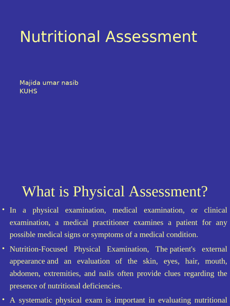 1 - Physical Assessment | PDF