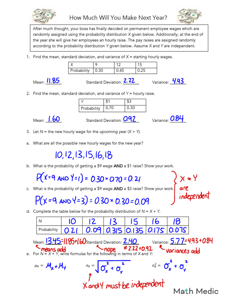 Lesson 6 4 Answer Key AP Stats Math Medic 24684057a4 | PDF