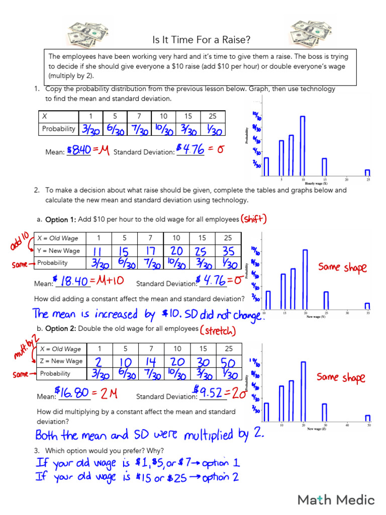 Lesson 6 3 Answer Key AP Stats Math Medic Eb8fb89052 | PDF