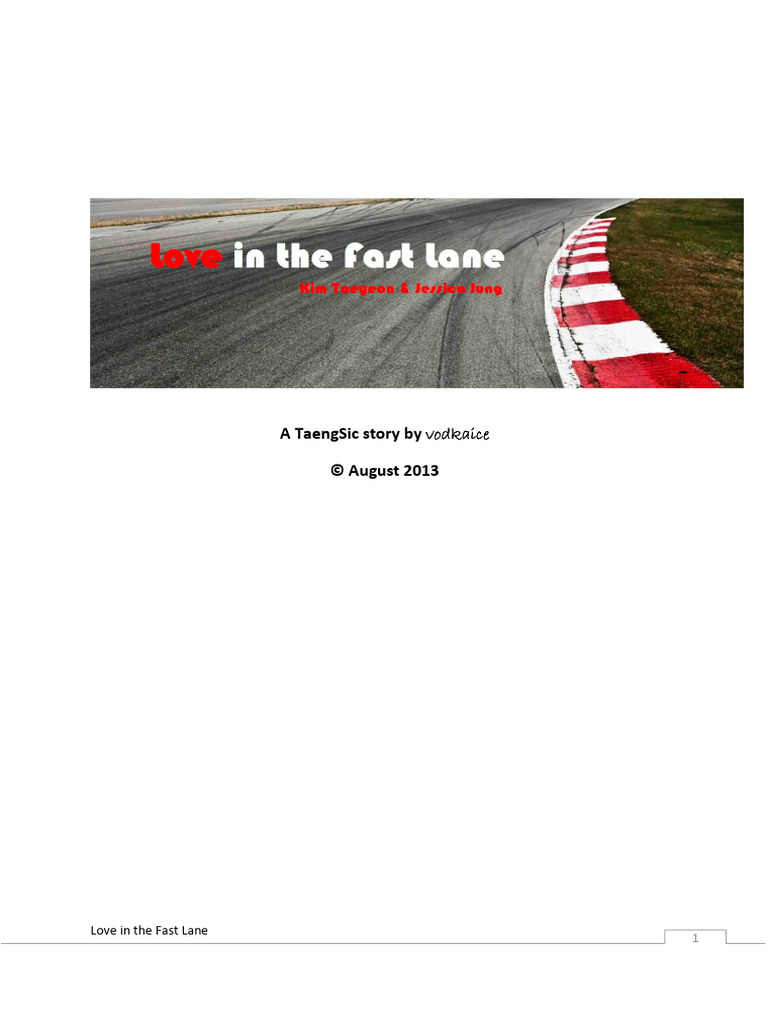 Love in The Fast Lane by Vodkaice | PDF