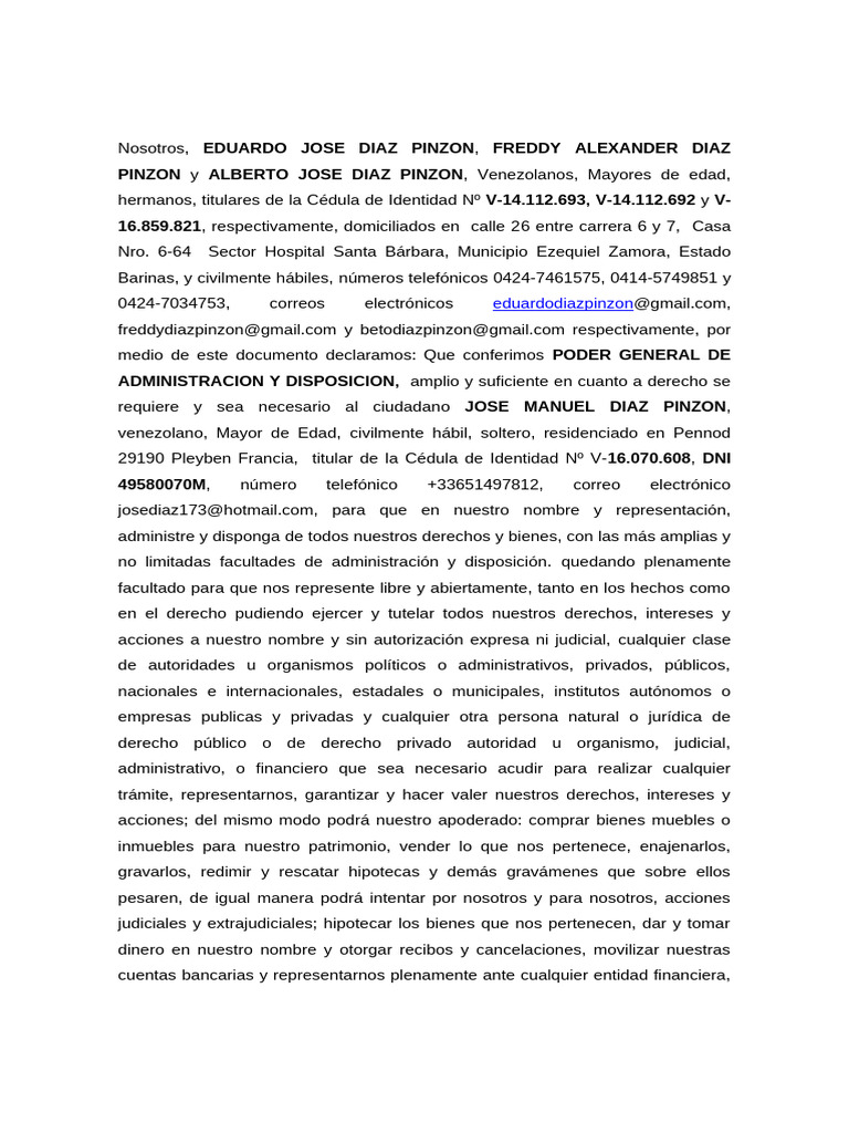 Poder Amplio y Suficiente | PDF | Bancos | Derecho