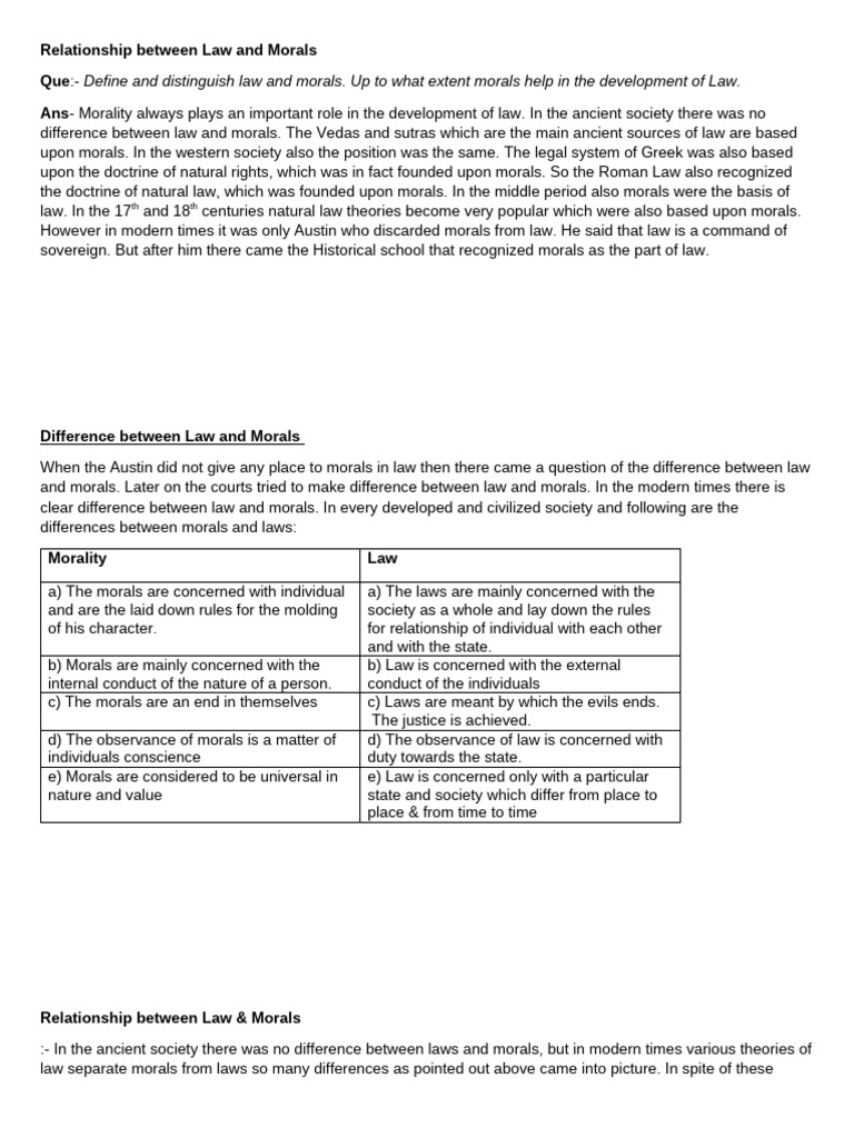 Law And Morality Pdf