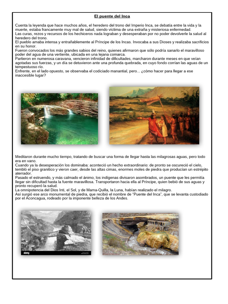Cuento El Puente Del Inca | PDF