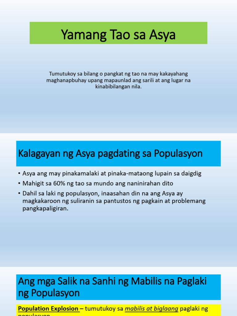 Yamang Tao Sa Asya | PDF