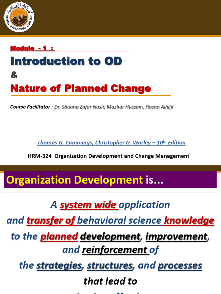 HRM324. Module-01-Introduction To OD | PDF