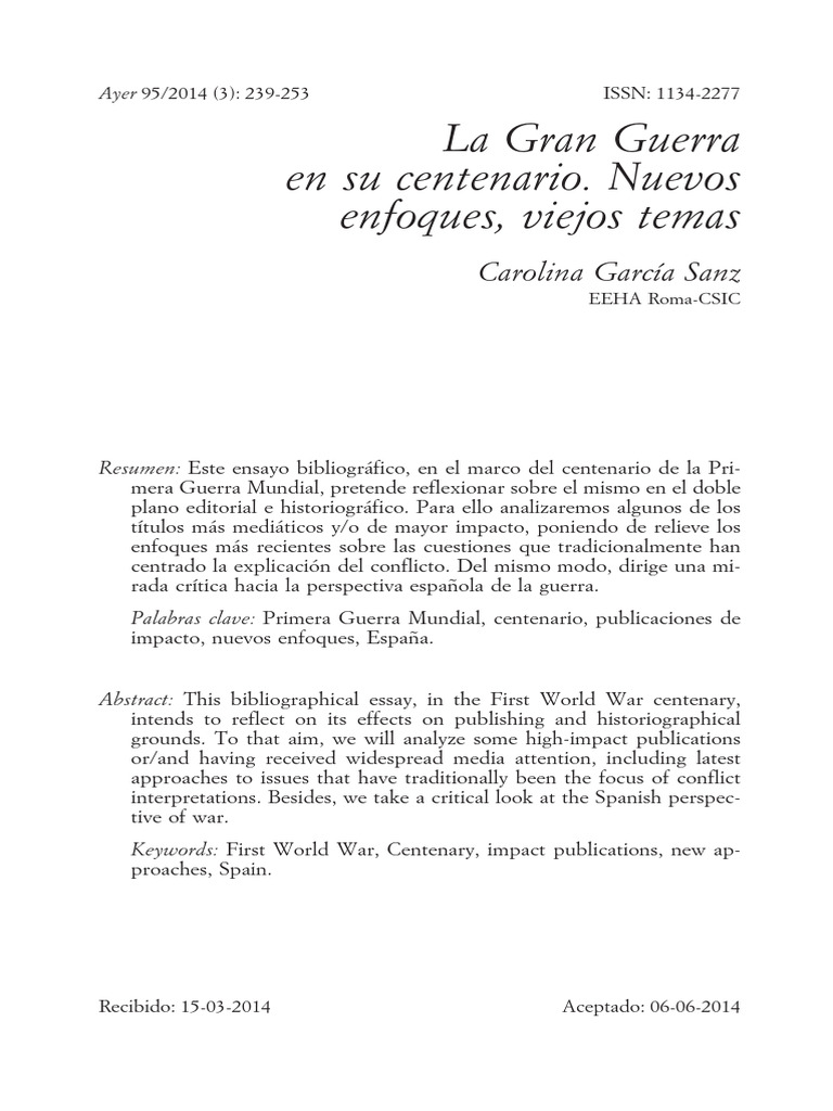 la IGM REVISIÓN HISTORIOGRÁFICA | PDF