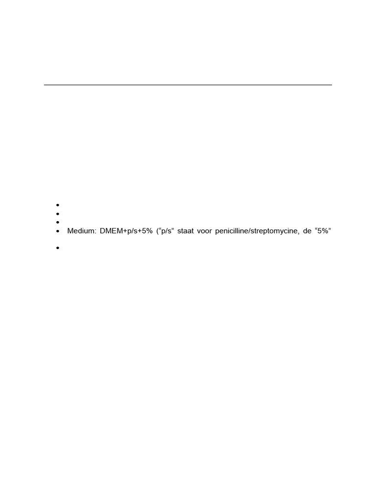 Protocol 1 - Trypsiniseren Van Cellen | PDF