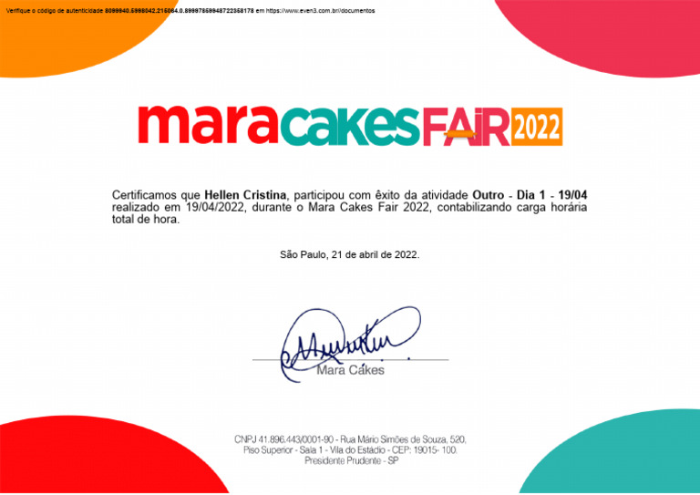 Mara cakes | PDF
