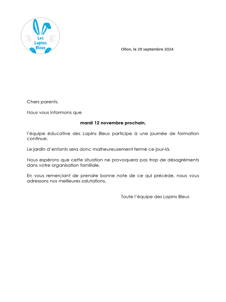 Infos parents formation continue | PDF