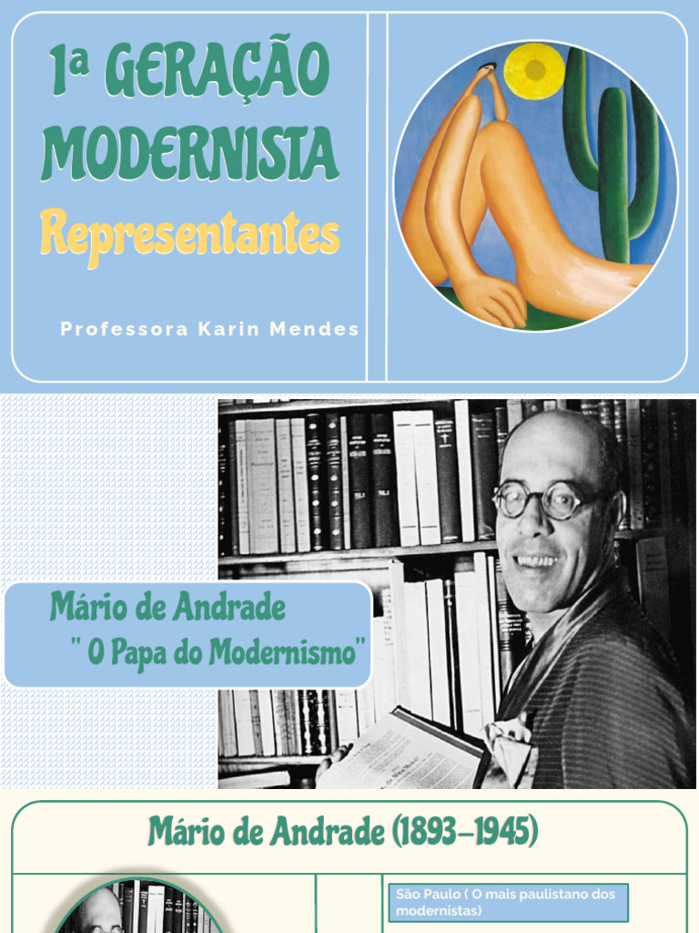 Primeira Geração Modernista-Representantes | PDF