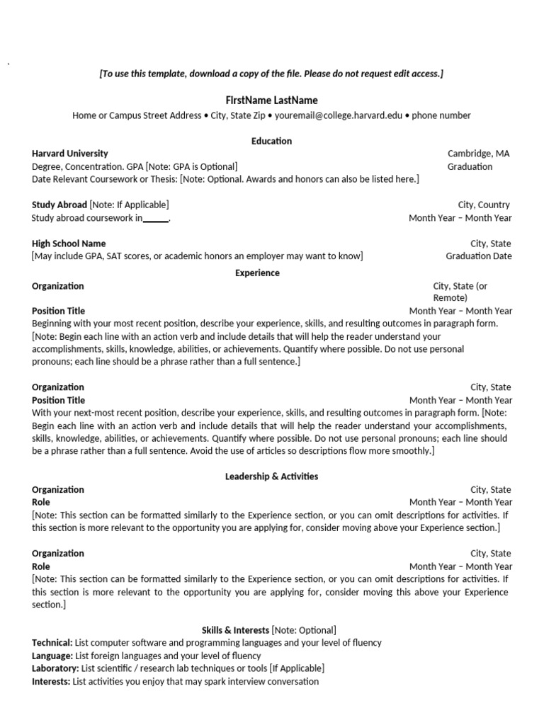 MCS Resume Template (Paragraph2) | PDF