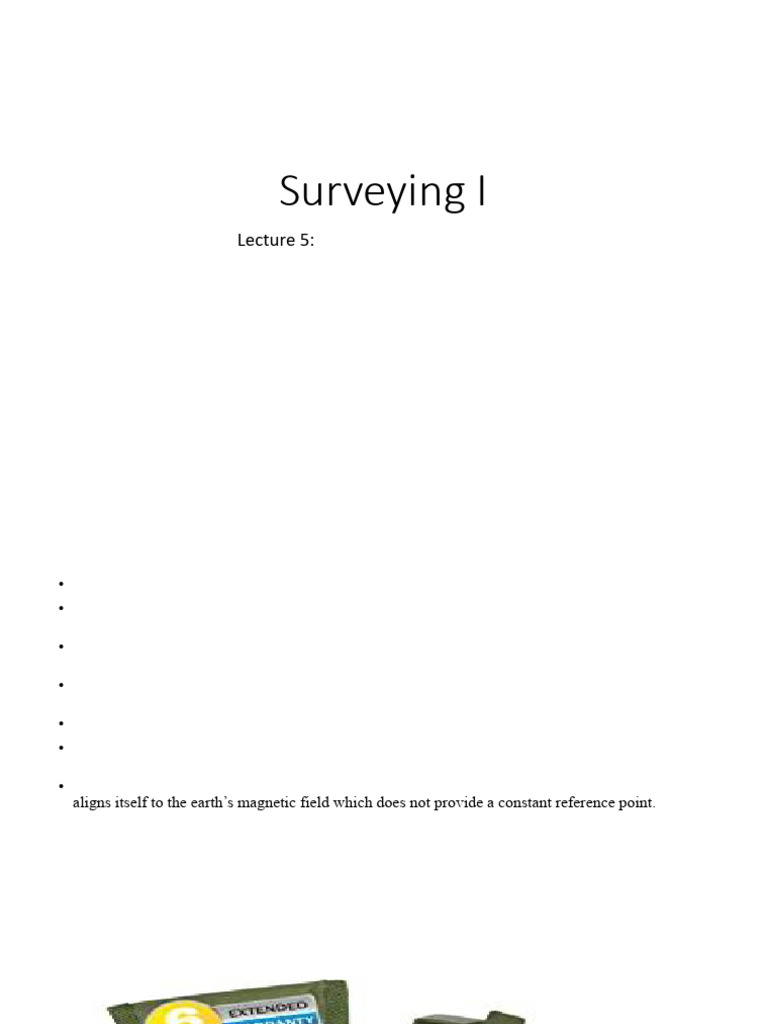 Lecture 5 Compus Surveying | PDF