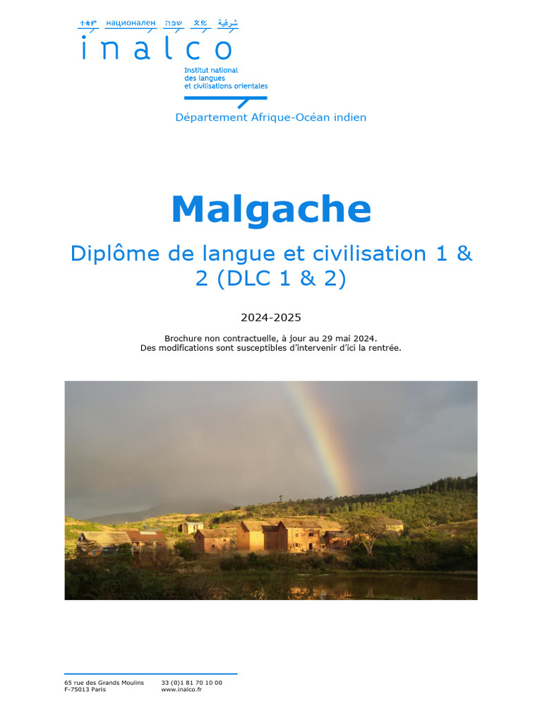 Brochure Malgache DLC | PDF