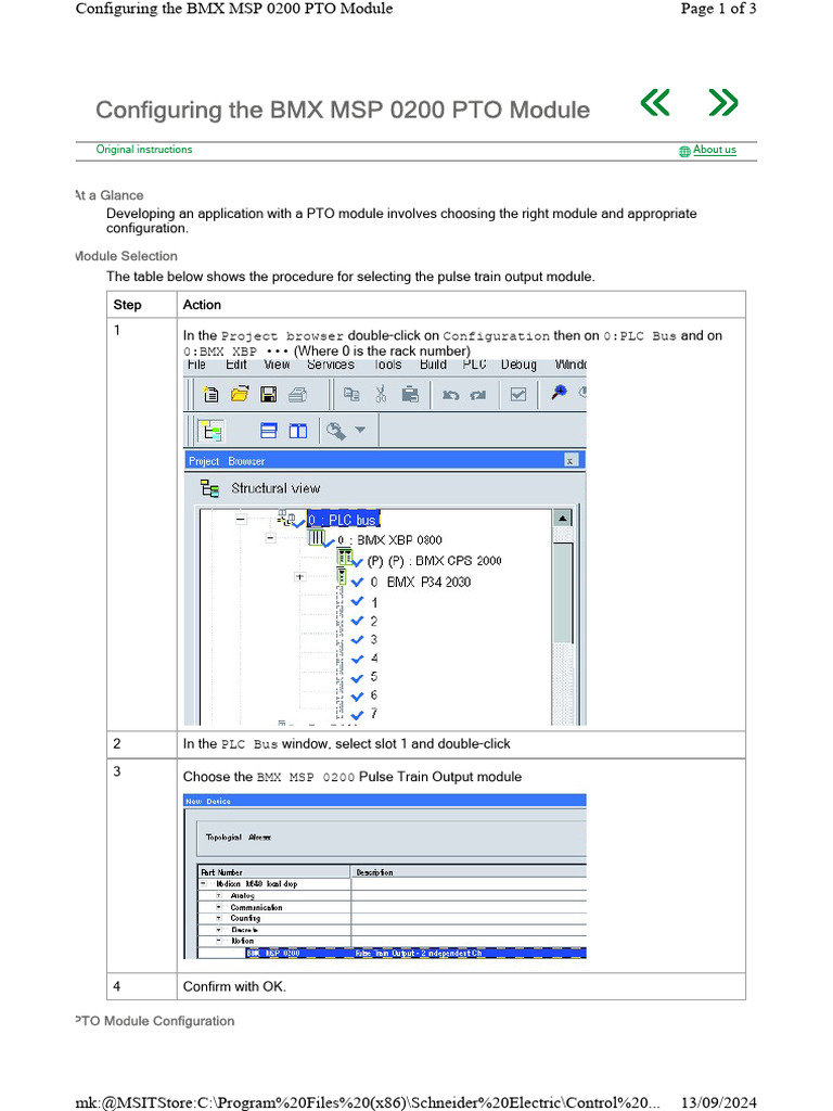 Configurar Modulo BMX MSP 0200 | PDF