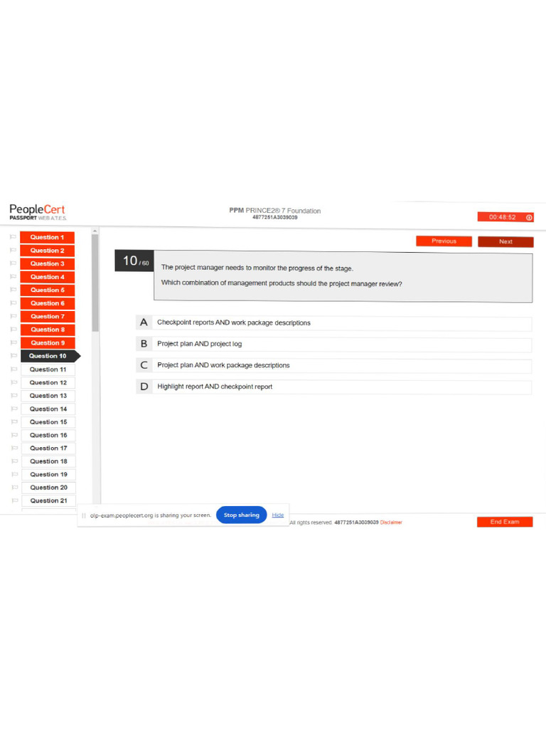 Prince2 7TH Edition Q&a Ex7.10.24 - 11.15.45 | PDF