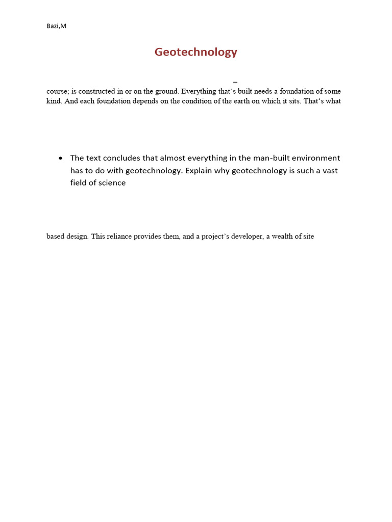 Geotechnology | PDF