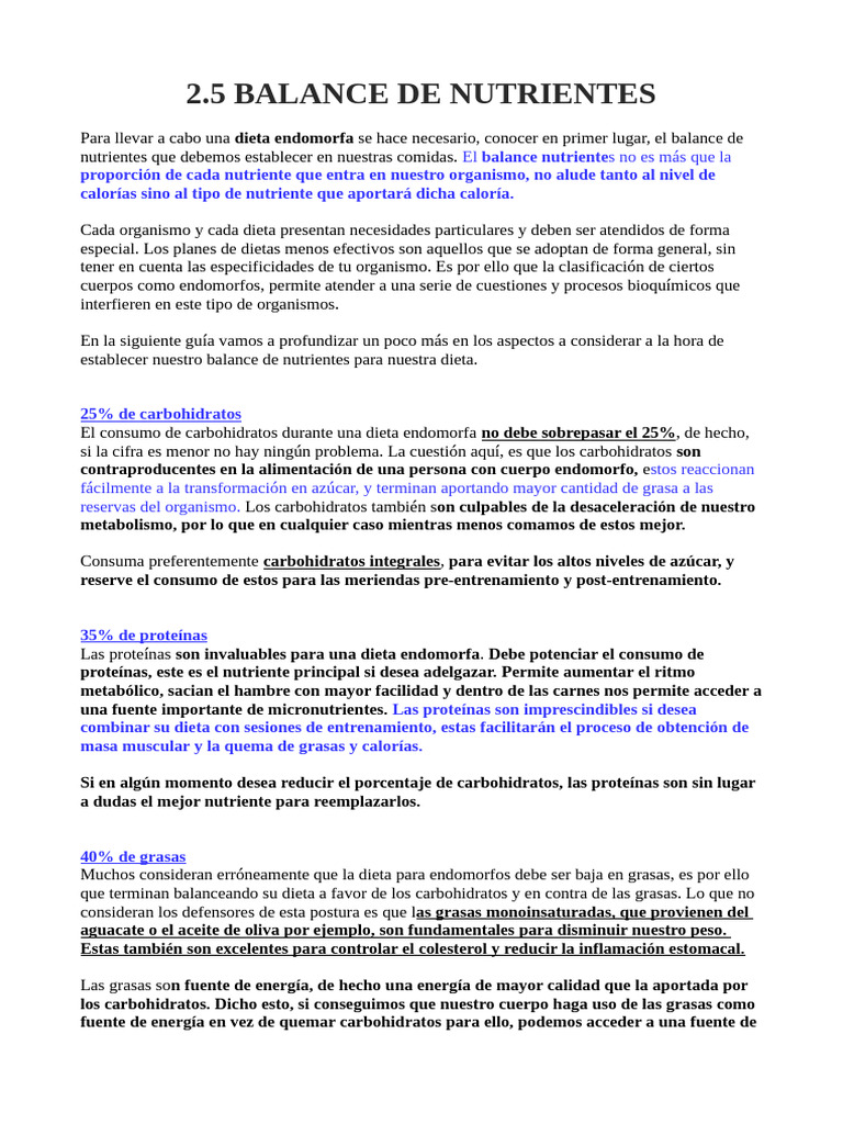 2.5 BALANCE DE NUTRIENTES | PDF