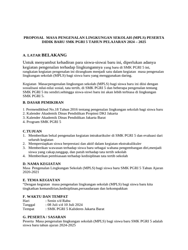 PROPOSAL PLS 19 | PDF