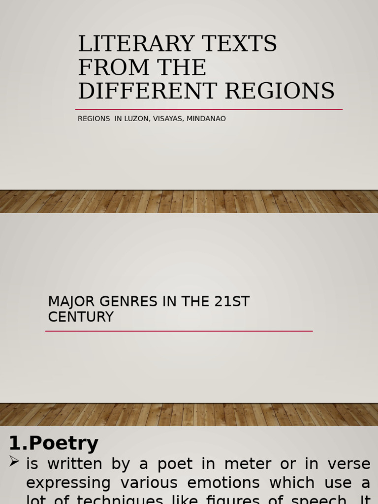 21st Century Philippine Literary Genres | PDF | Poetry | General Fiction