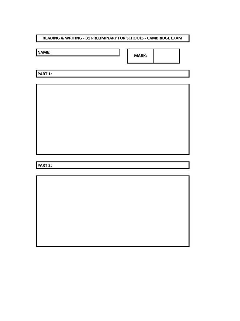 Writing Answer Sheet 12 | PDF