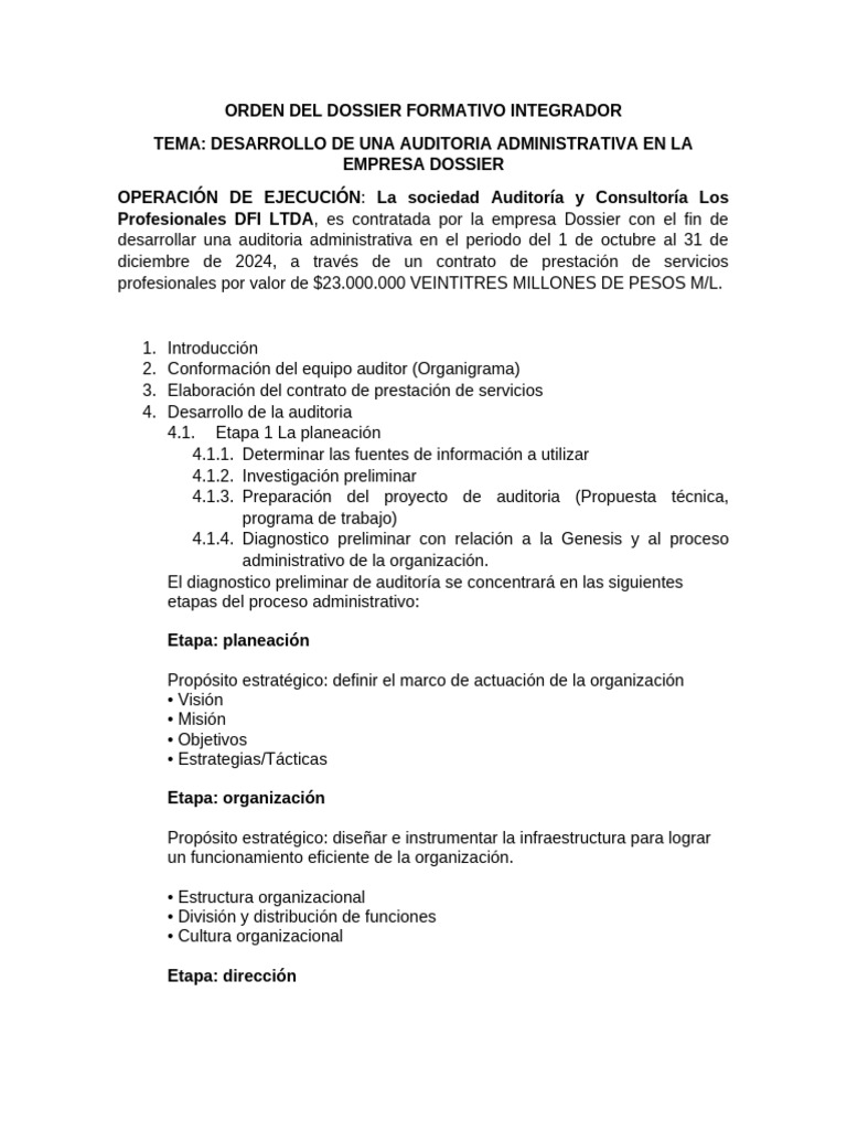 Documento Guia Dossier | PDF