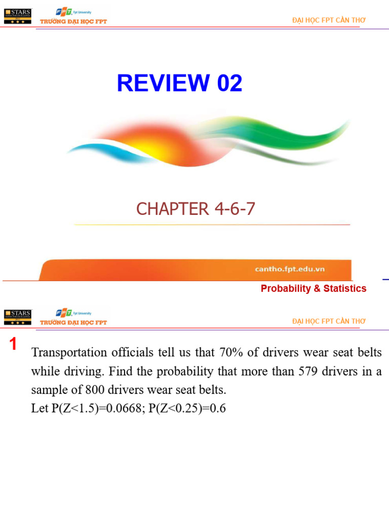 Review - Test 02 - Mas291 - Su24 | PDF