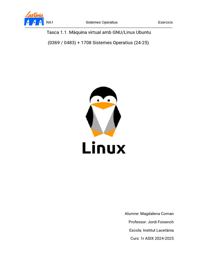 Magda Còpia de 1.1. Màquina Virtual Amb Linux - v2 | PDF