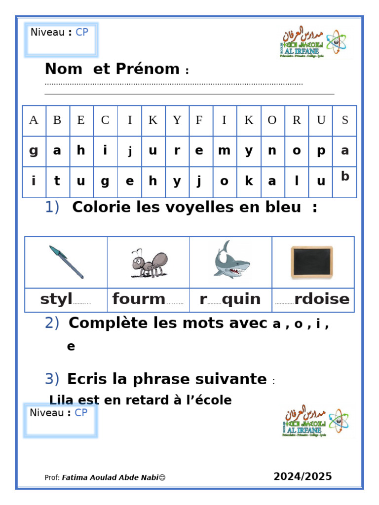 Les Consonnes Et Les Voyelles | PDF