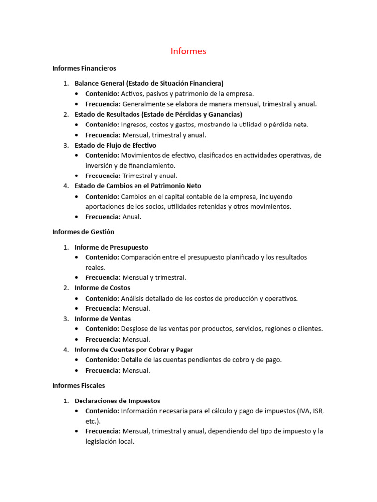 Informes 9 | PDF