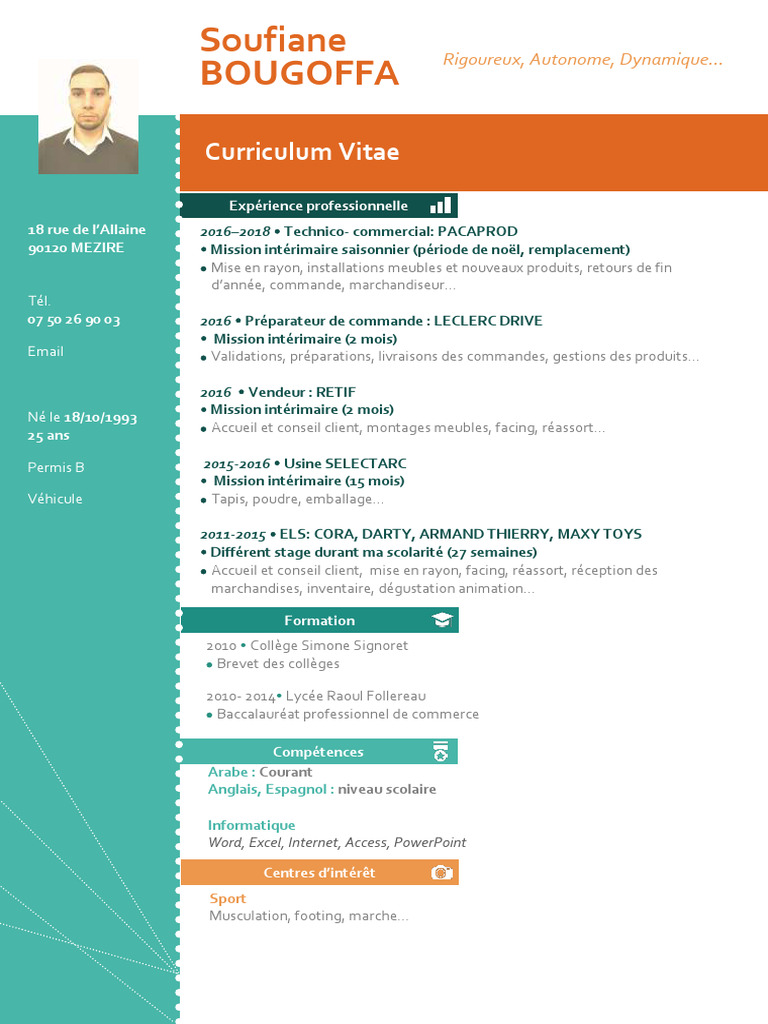 CV Soufiane Bougoffa Neew 2 | PDF