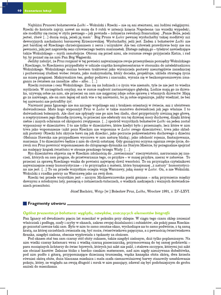 Charakterystyka I.rzeckiego | PDF