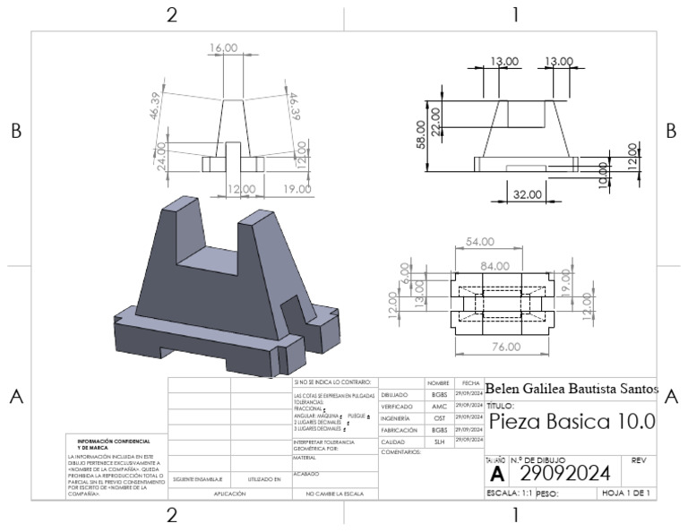 Pieza Basica ISO 10.0 | PDF